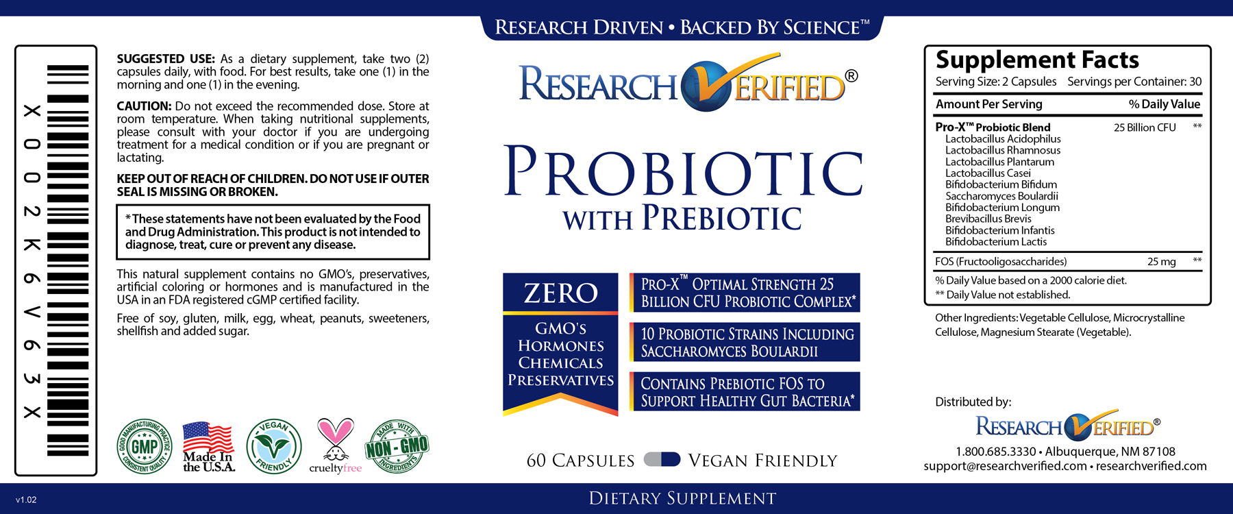 What makes Research Verified Probiotic so effective?