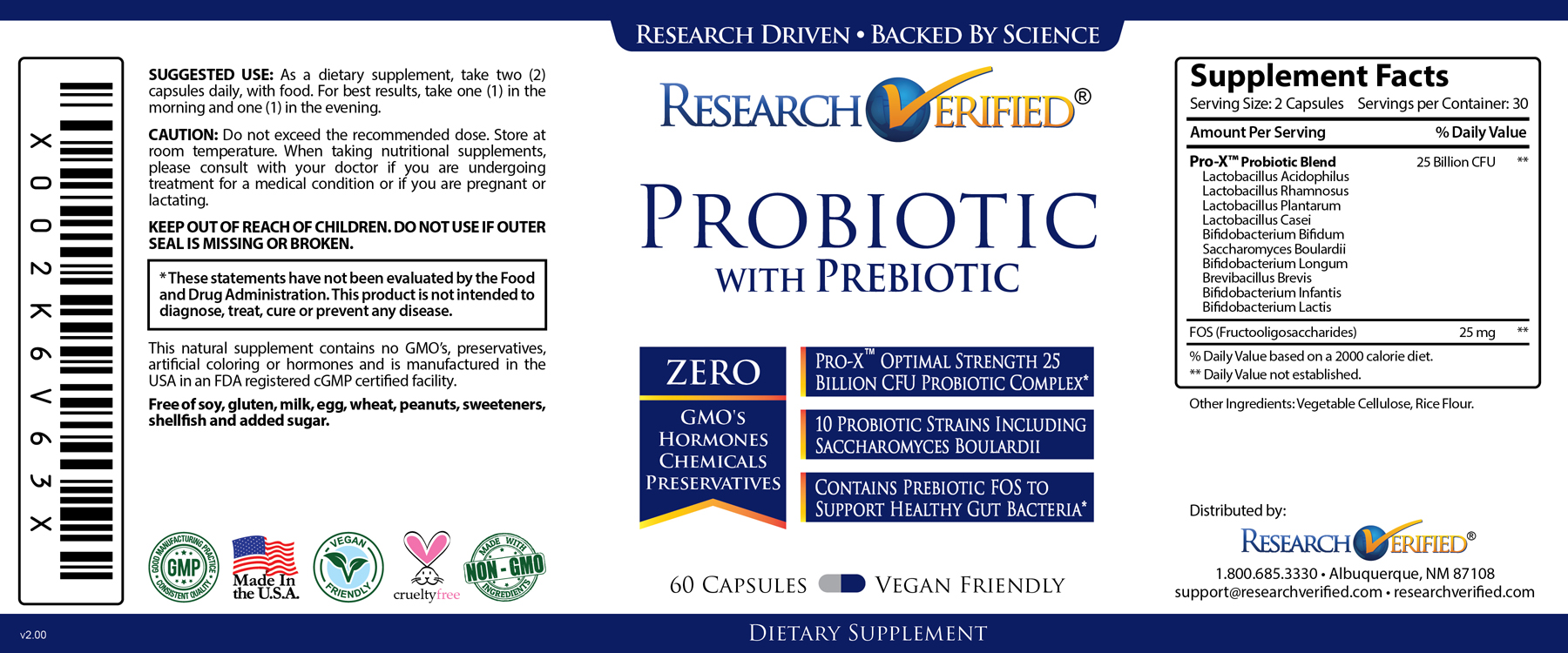What makes Research Verified Probiotic so effective?