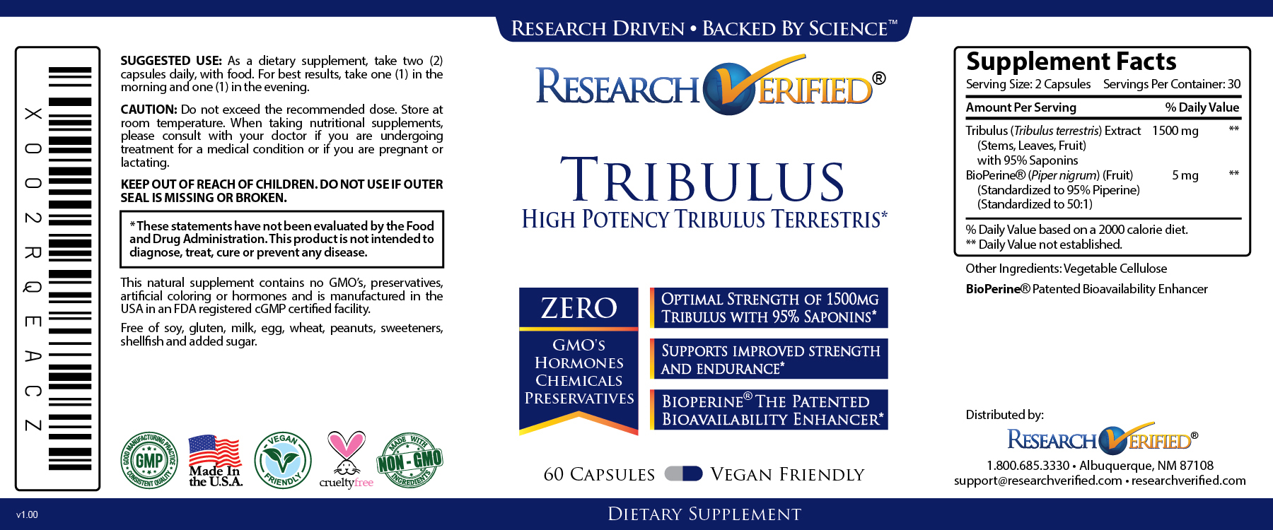 Research Verified Tribulus